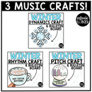 Winter Music Craft BUNDLE Winter Music Activities Winter Music Bulleti ...