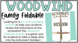 Woodwind Family Foldable Activity - Musical Instrument Families of the ...