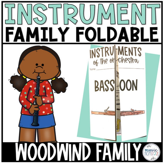 Woodwind Family Foldable Activity - Musical Instrument Families of the ...