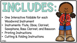Woodwind Family Foldable Activity - Musical Instrument Families of the ...