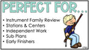 Woodwind Family Foldable Activity - Musical Instrument Families of the ...