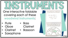 Woodwind Family Foldable Activity - Musical Instrument Families of the ...