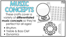 Winter Music Craft BUNDLE Winter Music Activities Winter Music Bulleti ...