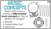 Winter Music Craft BUNDLE Winter Music Activities Winter Music Bulleti ...